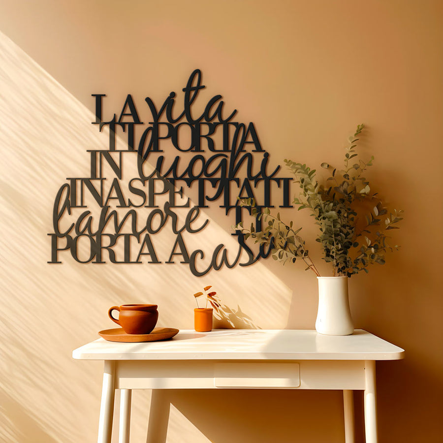 Scritte in Legno Decorative | Declea | Scritte in Legno per la Casa